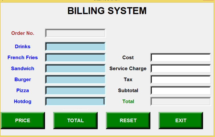 Simple Billing System using Tkinter in Python Free Source Code ... Simple Billing System using Tkinter in Python Free Source Code ...